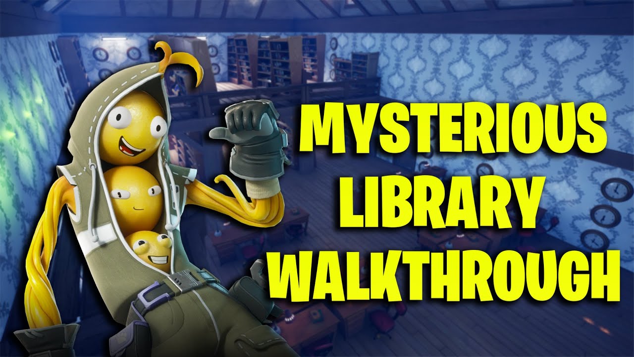 Mysterious Library Escape Room Walkthrough - Fortnite Creative - YouTube
