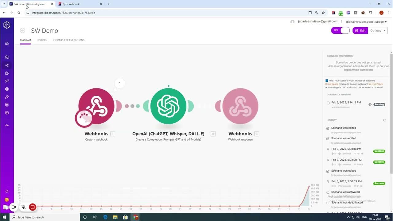 Connect Open AI To Sync Webhooks AI Assistant Via Boost Space OR Make - YouTube