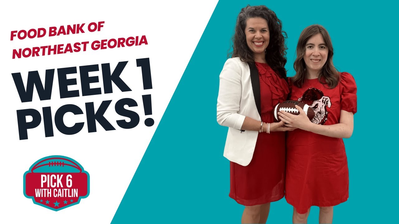 Pick 6 With Caitlin | Week 1 CFB Picks: Featuring Food Bank of ...