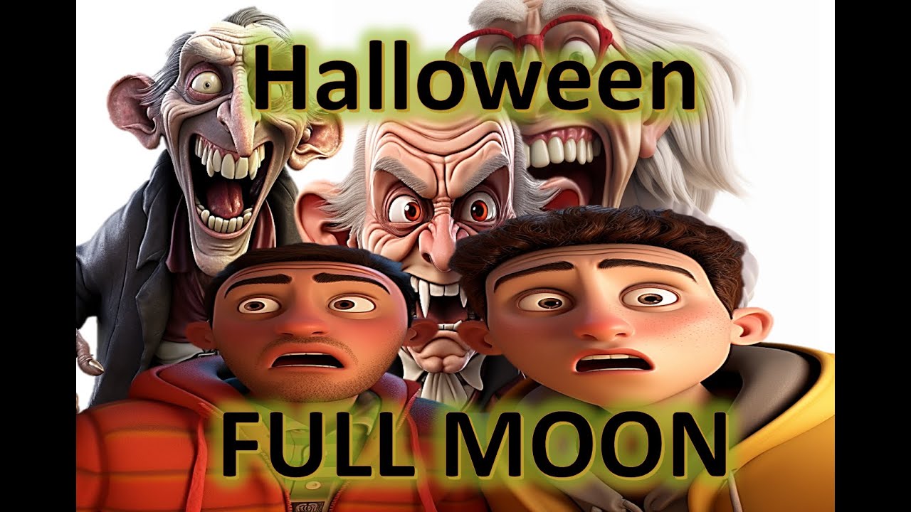 Animated Halloween Skit (Full Moon Monsters) - YouTube