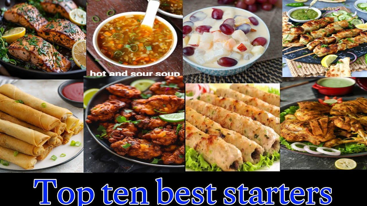 Top ten starters | Top ten best starters | Top ten apitizers | @food ...