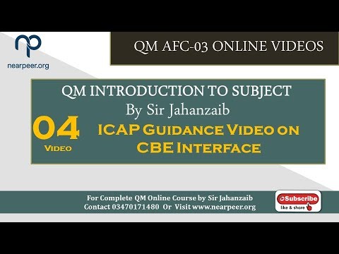 Video 4 ICAP Guidance Video on CBE Interface - YouTube