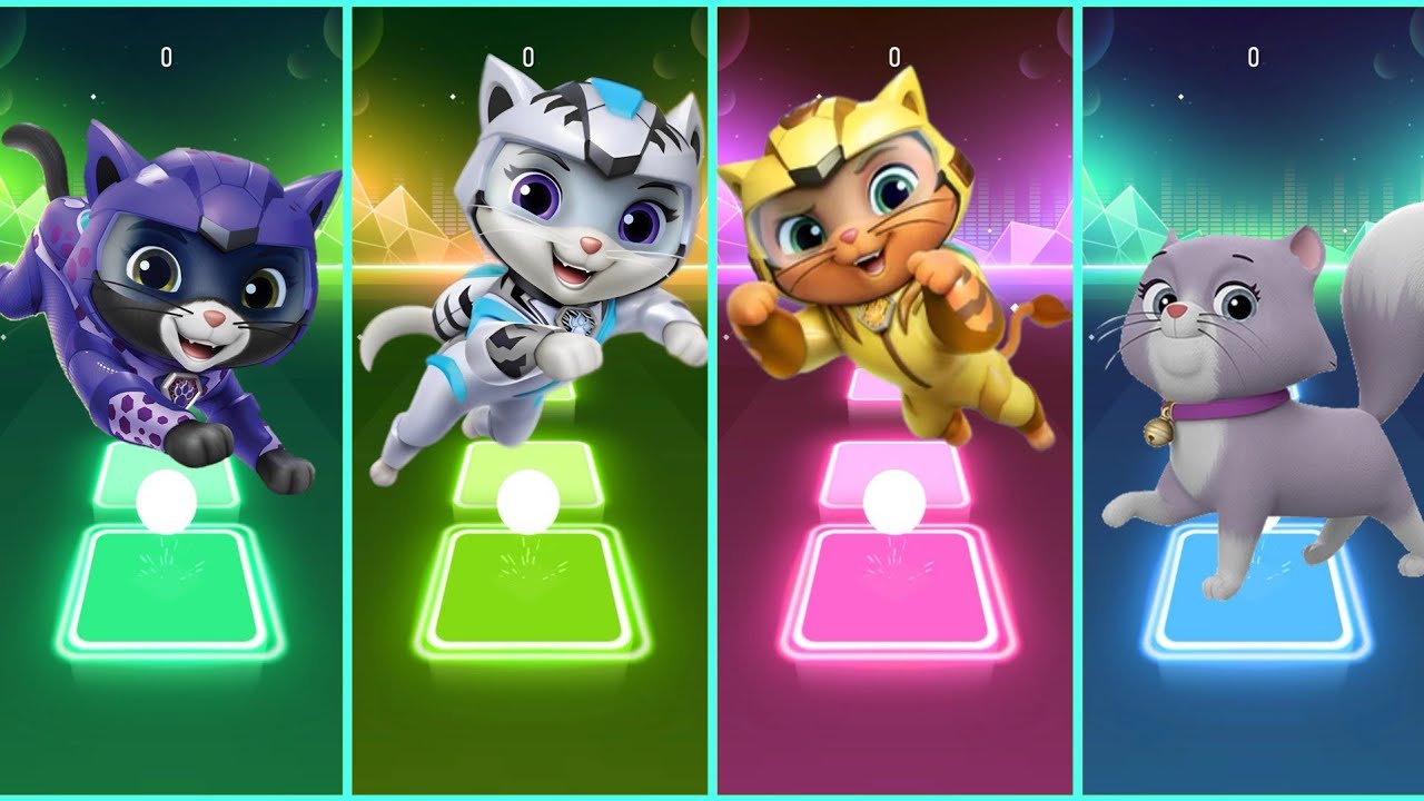 PAW Patrol Cats Jam: Shade, Rory, Leo Cali Rock the Tiles Hop Music ...