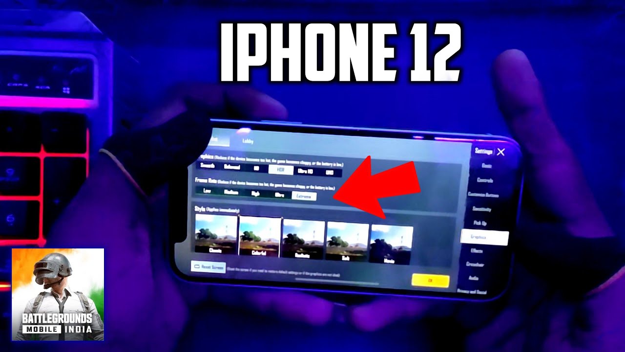 iphone 12 BGMI HDR + Extreme Test || Iphone 12 Gaming Review By CotX ...