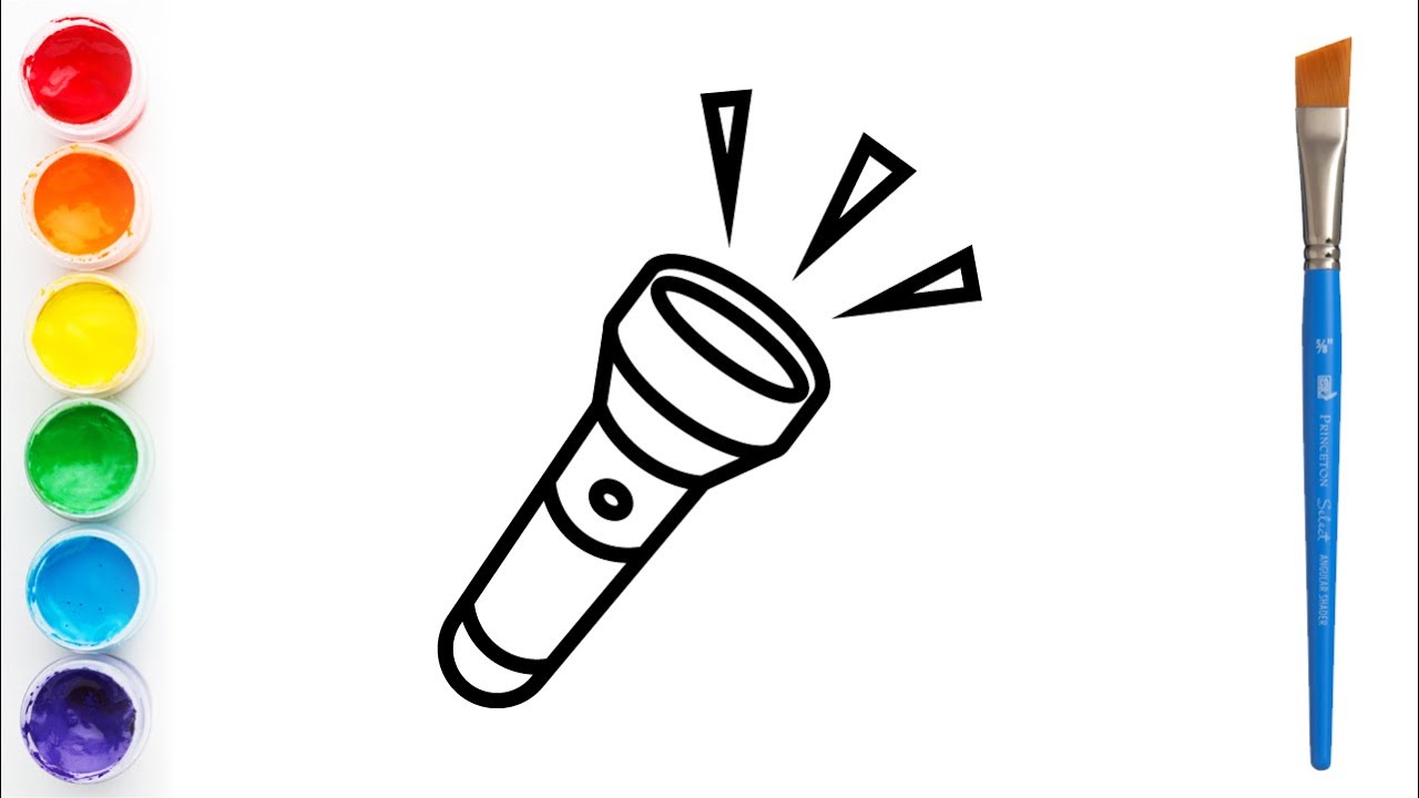 Torch 🔦 Drawing, Painting and Coloring for kids and toddlers| Draw ...