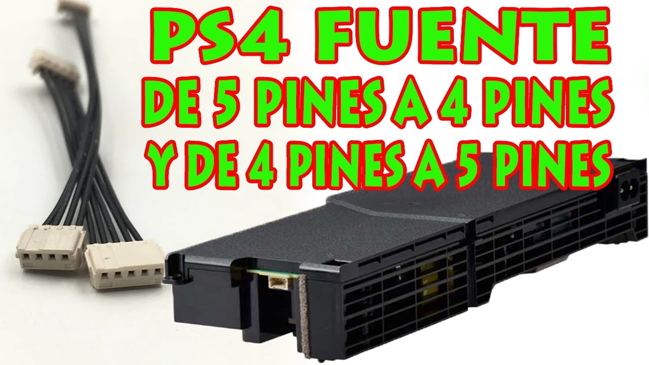 PS4 adaptar fuente de 5 pines a 4 pines #ps4 #gamer - YouTube