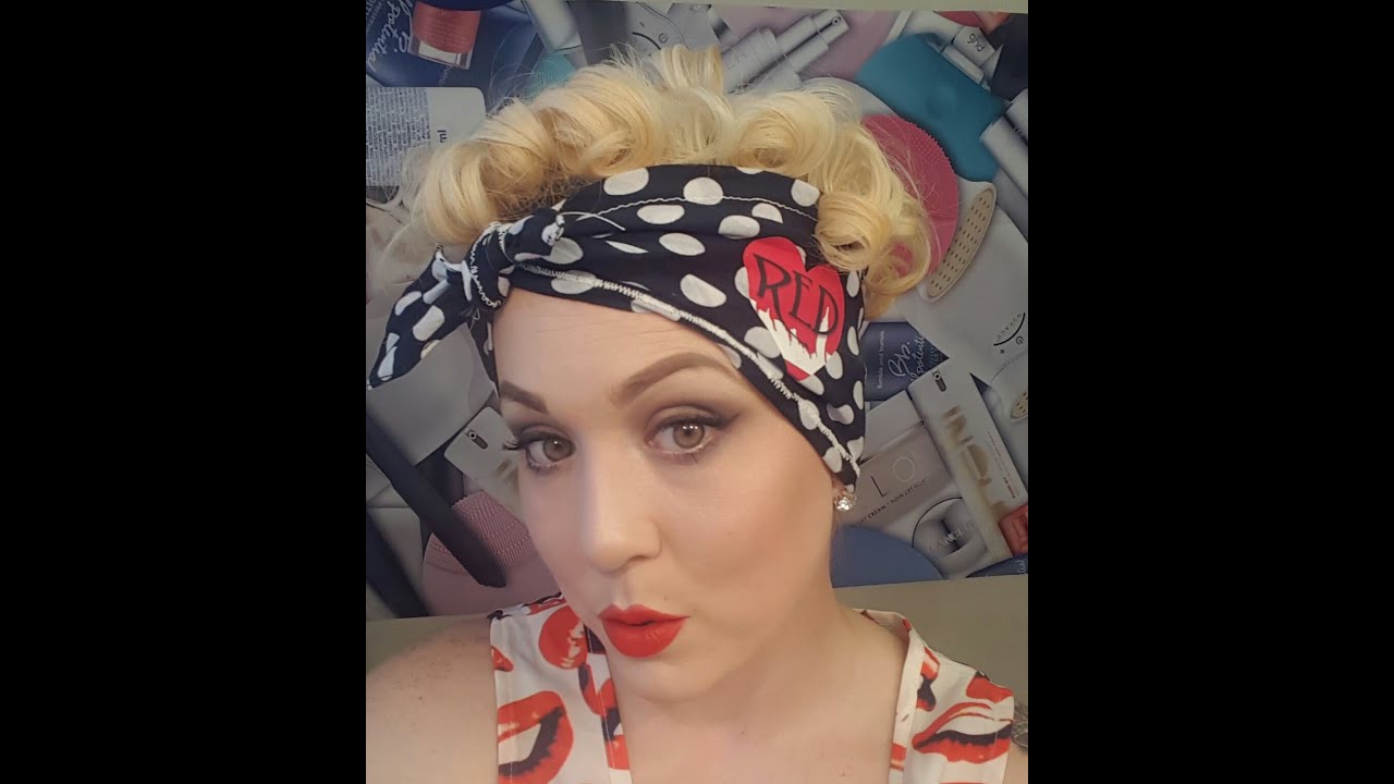Pinup Betty Grable inspired Poodle updo tutorial, Bandana giveaway ...