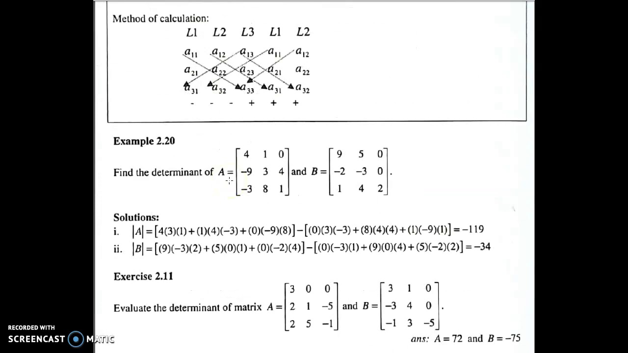 21. Higher Order Determinant - YouTube