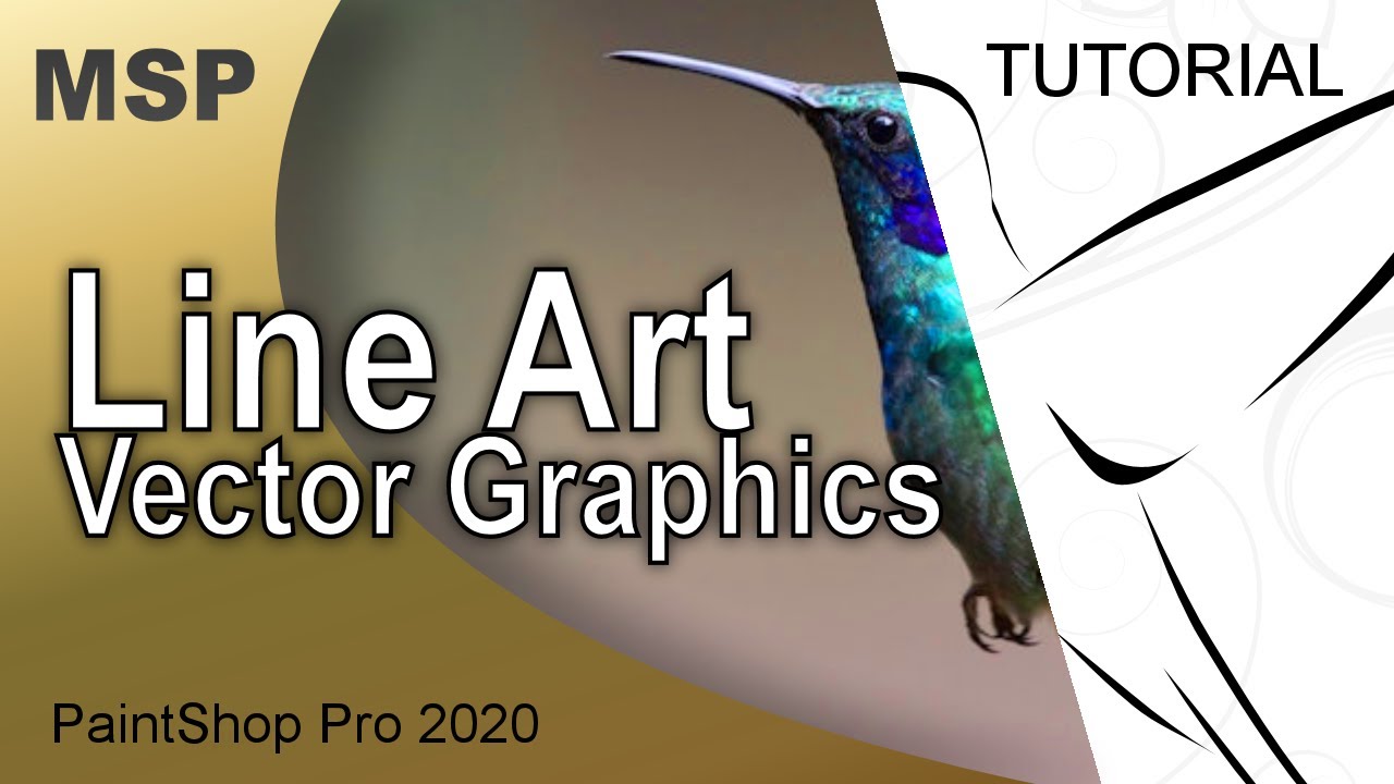 Line Art - PaintShop Pro - Tutorial - YouTube