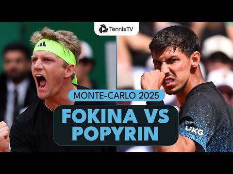 Alejandro Davidovich Fokina vs Alexei Popyrin Quarter-Final Highlights | Monte-Carlo 2025
