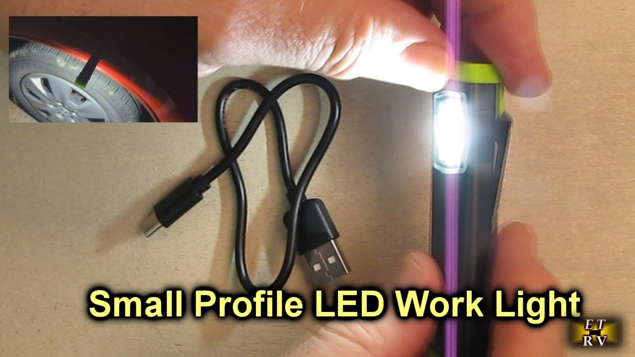 Lexall LED Work Light, 600 Lumen COB Rechargeable Flashlight with ...