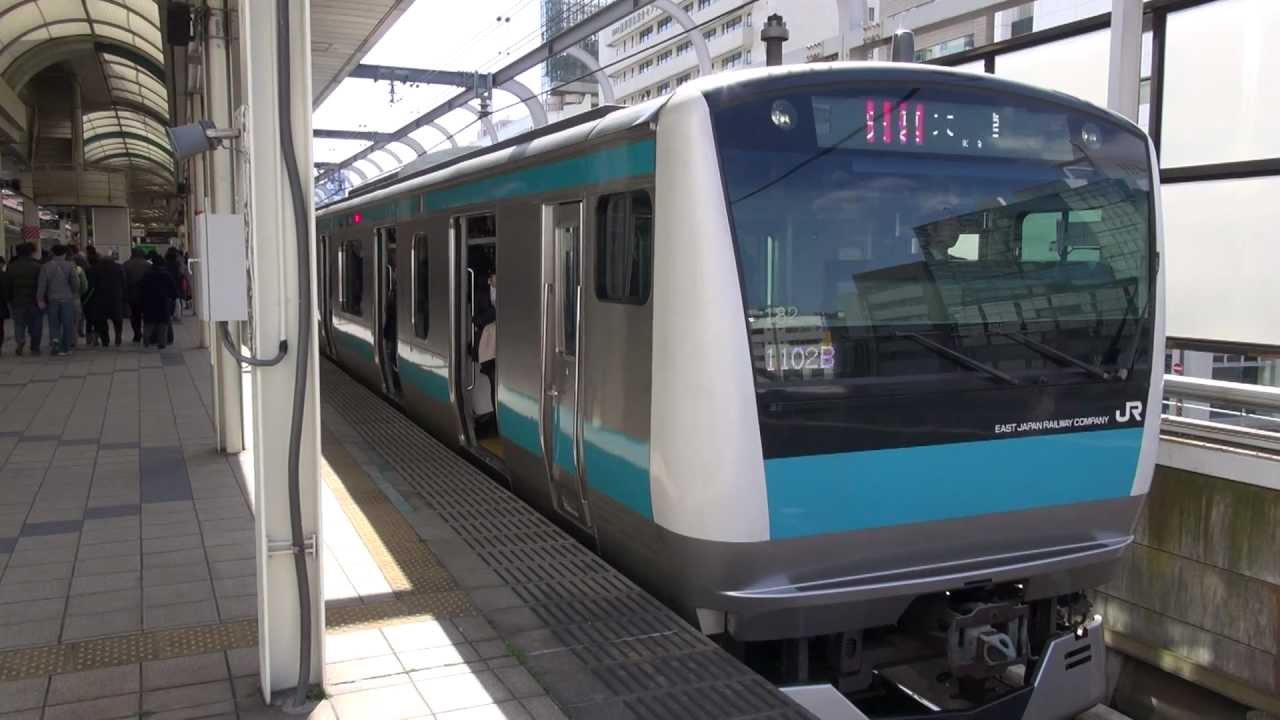 【JR東】E233系 ウラ182編成 桜木町発車 発車メロディー付き （FHD) - YouTube