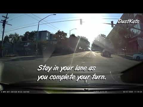 How to: TURN LEFT at a RED LIGHT (on a one-way street) - YouTube