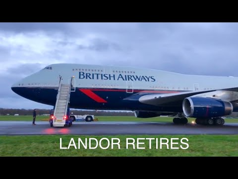 BRITISH AIRWAYS 747 LANDOR | moments after landing walk around - YouTube