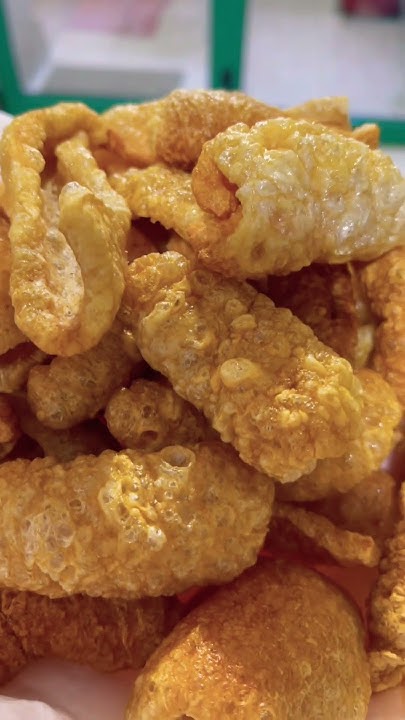 Super crispy pork chicharon - homemade #shorts - YouTube