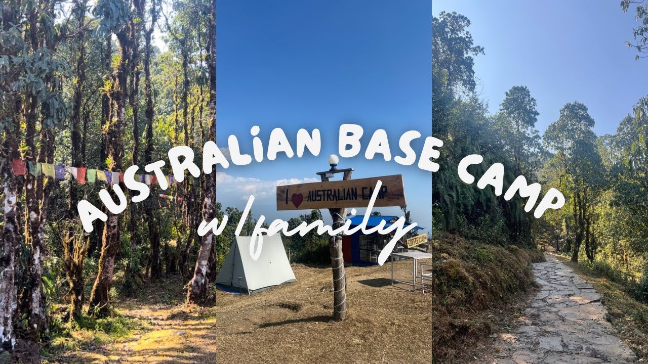 Australian Base Camp || trekking w/ family 🏔️🥾🪵|| Nepal - YouTube