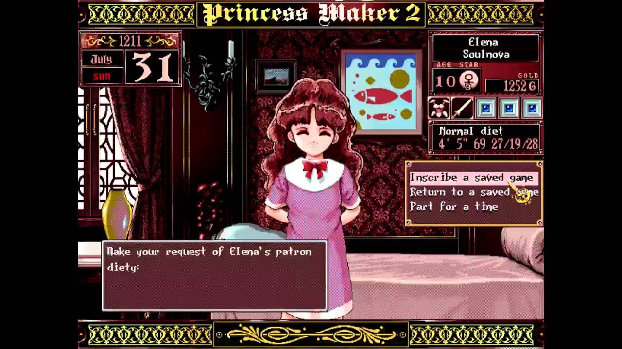 Princess Maker 2 Gameplay Part 3 - YouTube