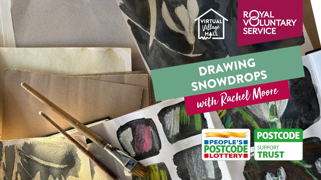 Snowdrop Drawing for Beginners 🎨 | Mixed Media Botanical Art with ...