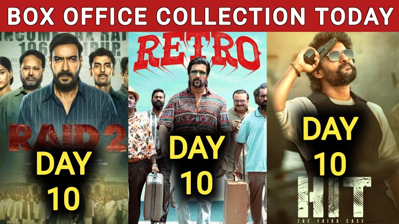 Retro Box Office Collection | Raid 2 Box Office Collection | Hit 3 Box ...