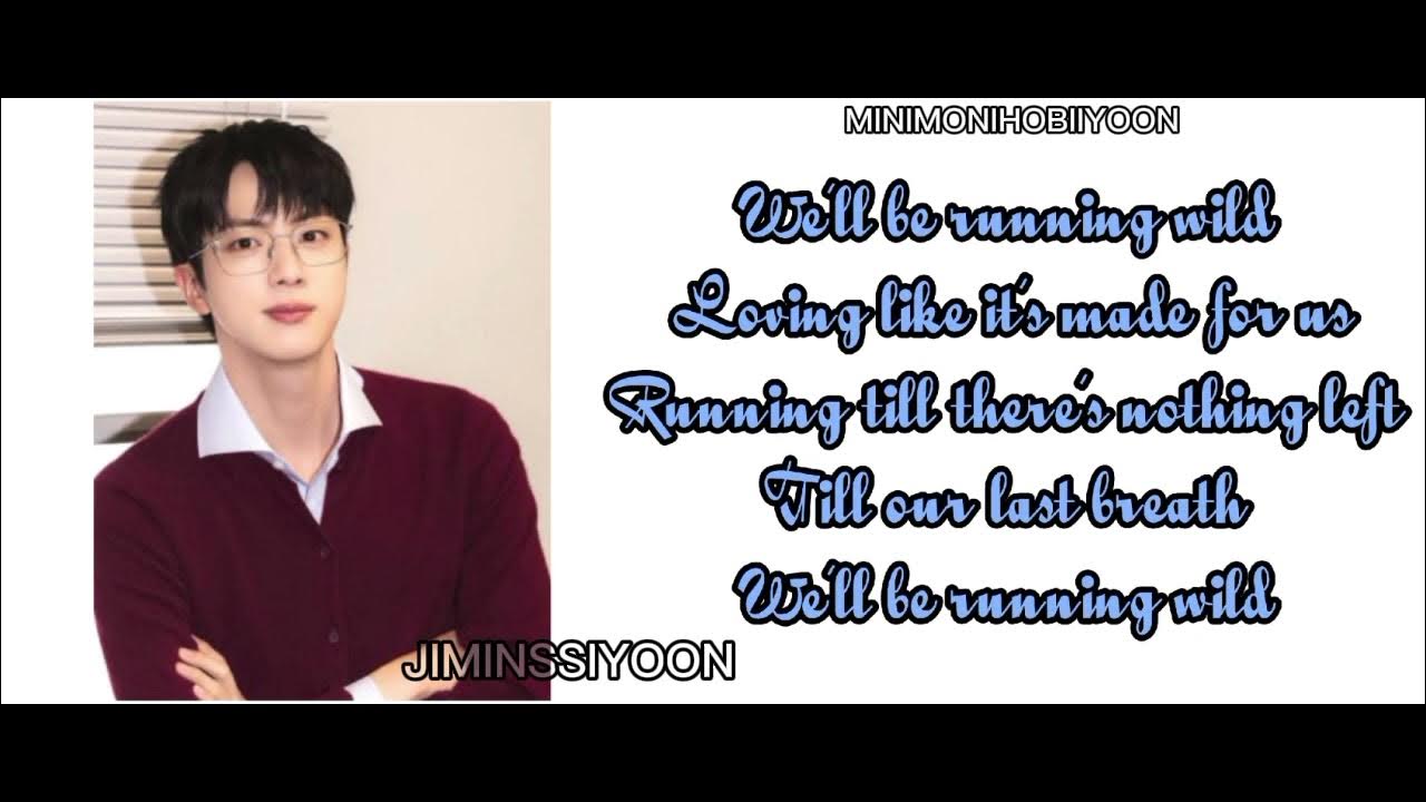Jin ( 진 ) " Running Wild " ( color coded Lyrics ) - YouTube