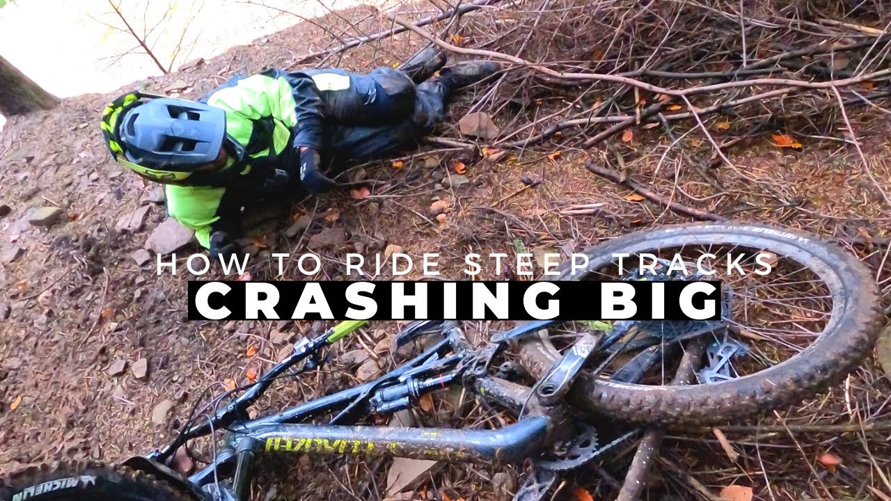 HOW TO RIDE STEEP MTB TRACKS | CRASHING BIG AT CWMCARN - YouTube