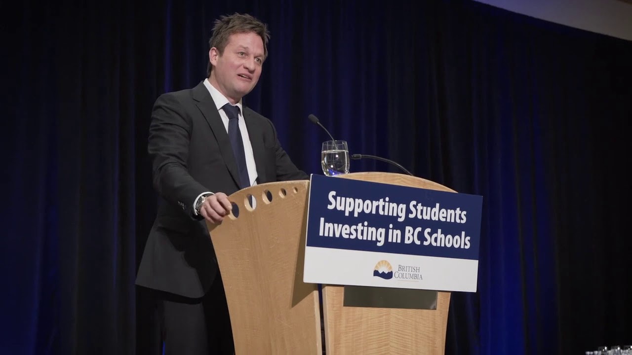 Minister Remarks: Minister of Education, Rob Fleming - YouTube