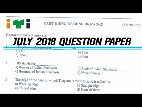ITI Engineering Drawing Question Paper [PDF] - YouTube