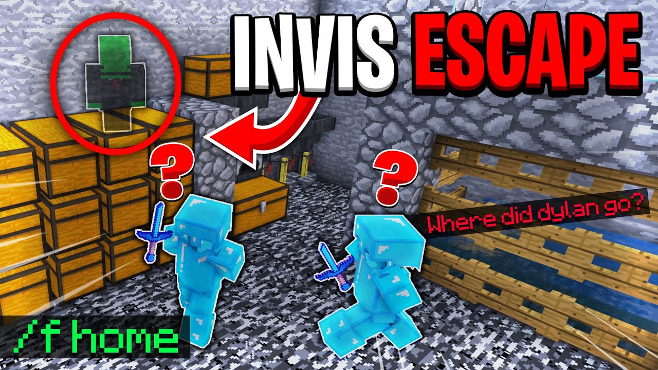 My BEST FULL INVIS Escape... | Minecraft HCF - YouTube
