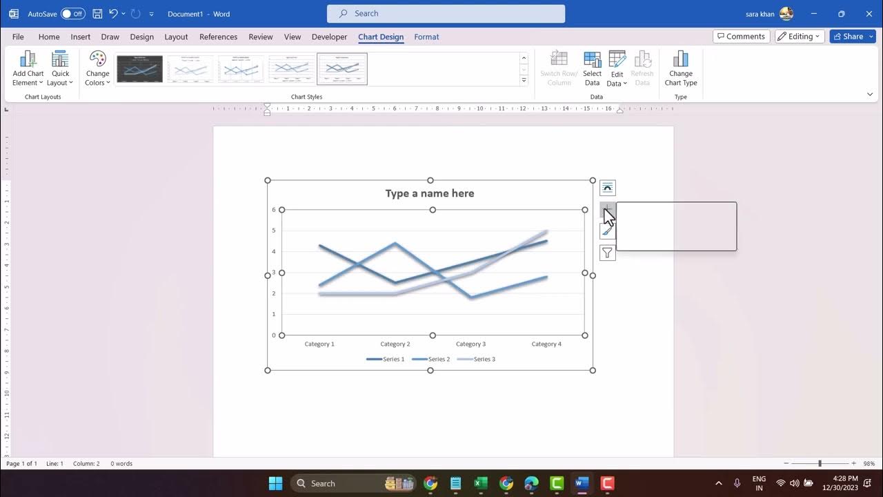 How to Make a Graph in Microsoft Word - YouTube