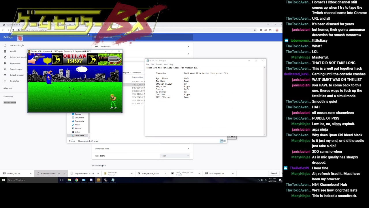 Short Play: Outlaw 1997 (MS DOS) - YouTube