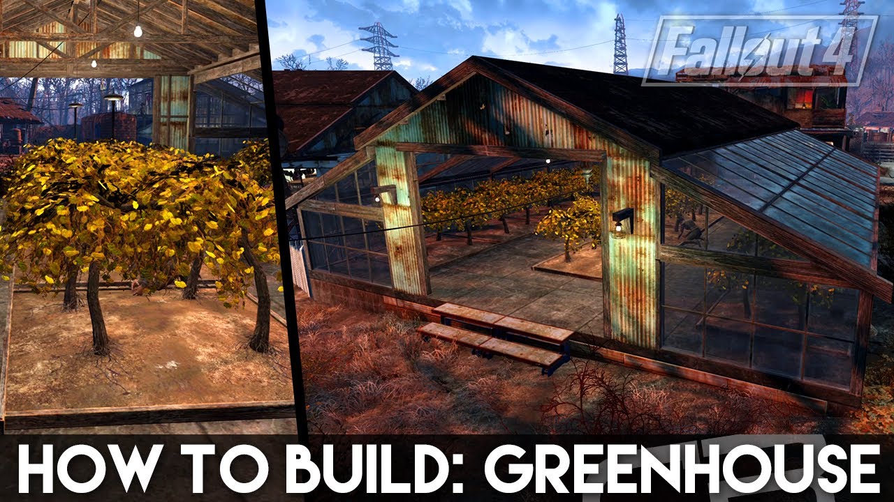 HOW TO BUILD: GREENHOUSE! (Fallout 4 Settlement Building Tips) - YouTube