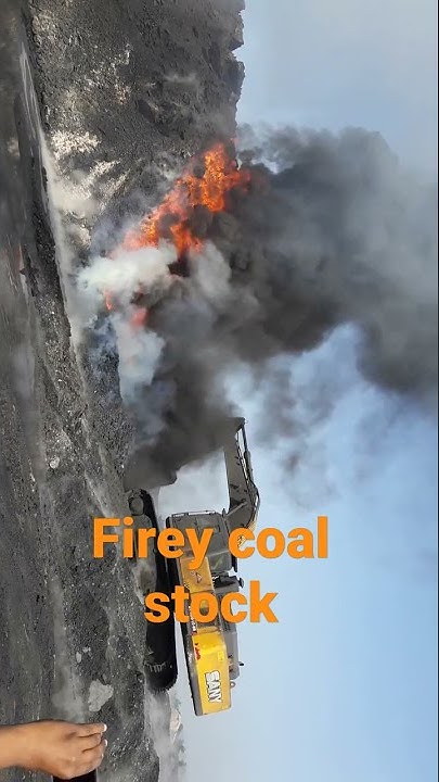 Firey Coal Stock Fire Deal With Pc And Water Pressure Mining Coalmining Firefighting