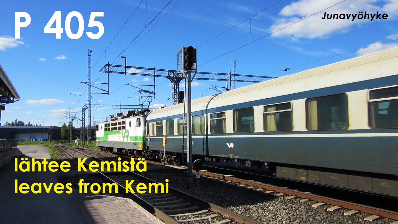 Pikajuna 405 lähtee Kemistä | Express train 405 leaves from Kemi - YouTube