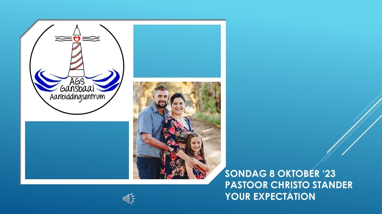 Sondag 8 Oktober Past Christo Stander Your Expectation - YouTube