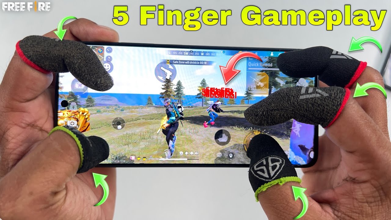 5 finger handcam gameplay free fire full map gameplay - YouTube