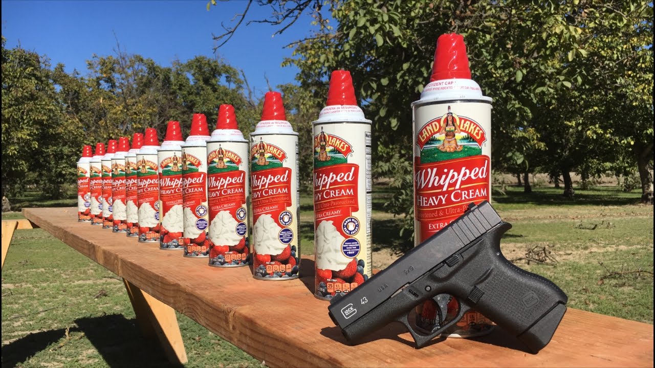 how many WHIPPED CREAM does it take to stop a bullet? - YouTube