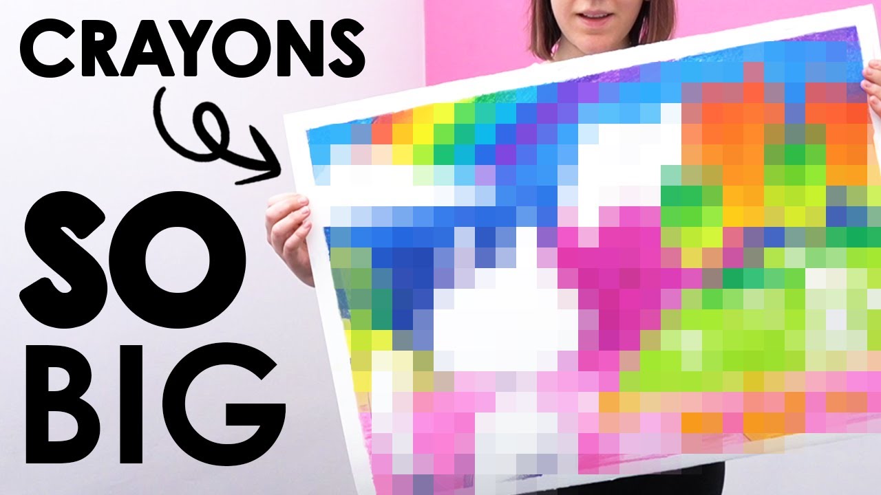 The BIGGEST Crayon Drawing YET!!! - YouTube