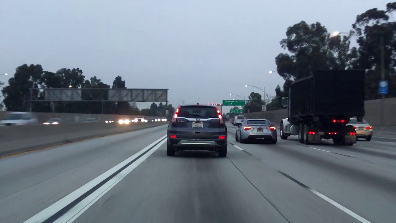 San Gabriel River Freeway (Interstate 605 Exits 9 to 15) northbound - YouTube