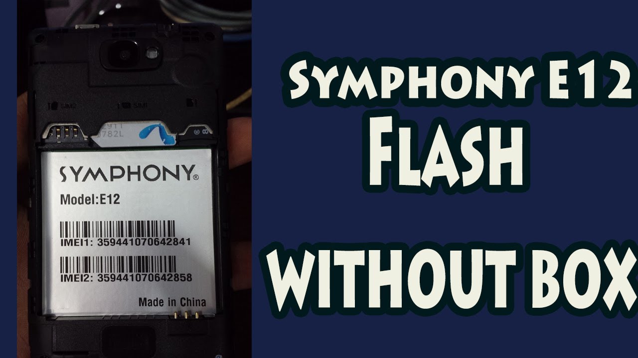 How To Flash Symphony E12 By Sp Tool - YouTube