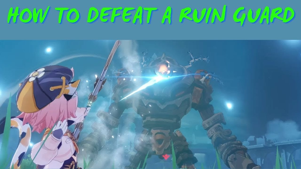 How to defeat a Ruin Guard by Eula in Genshin Impact - YouTube