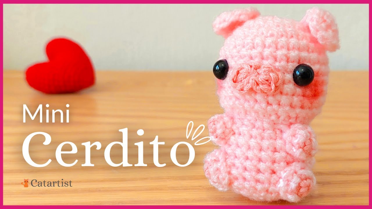 💗🐷 Mini CERDITO Amigurumi 🐽 Crochet Tutorial Paso a paso - Fácil 💕 Esp ...