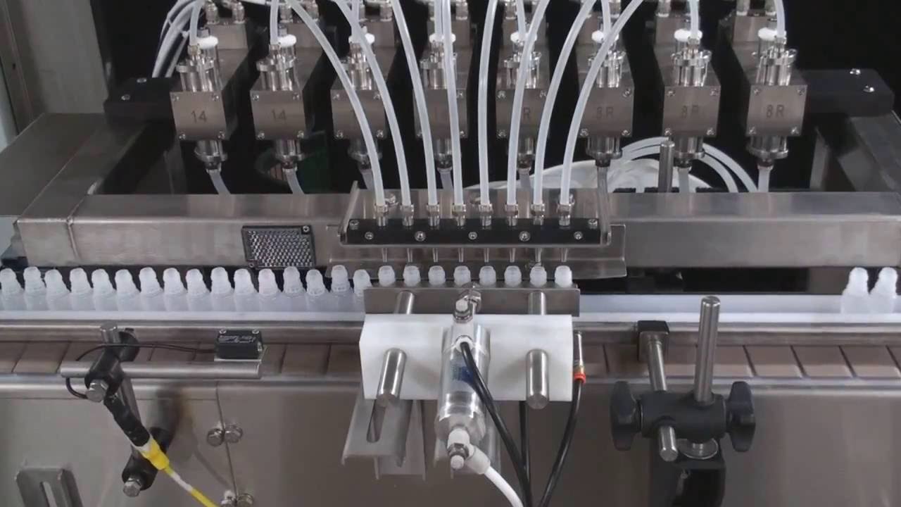 Fully Automatic Micro Dosing Piston Filler for eJuice - YouTube