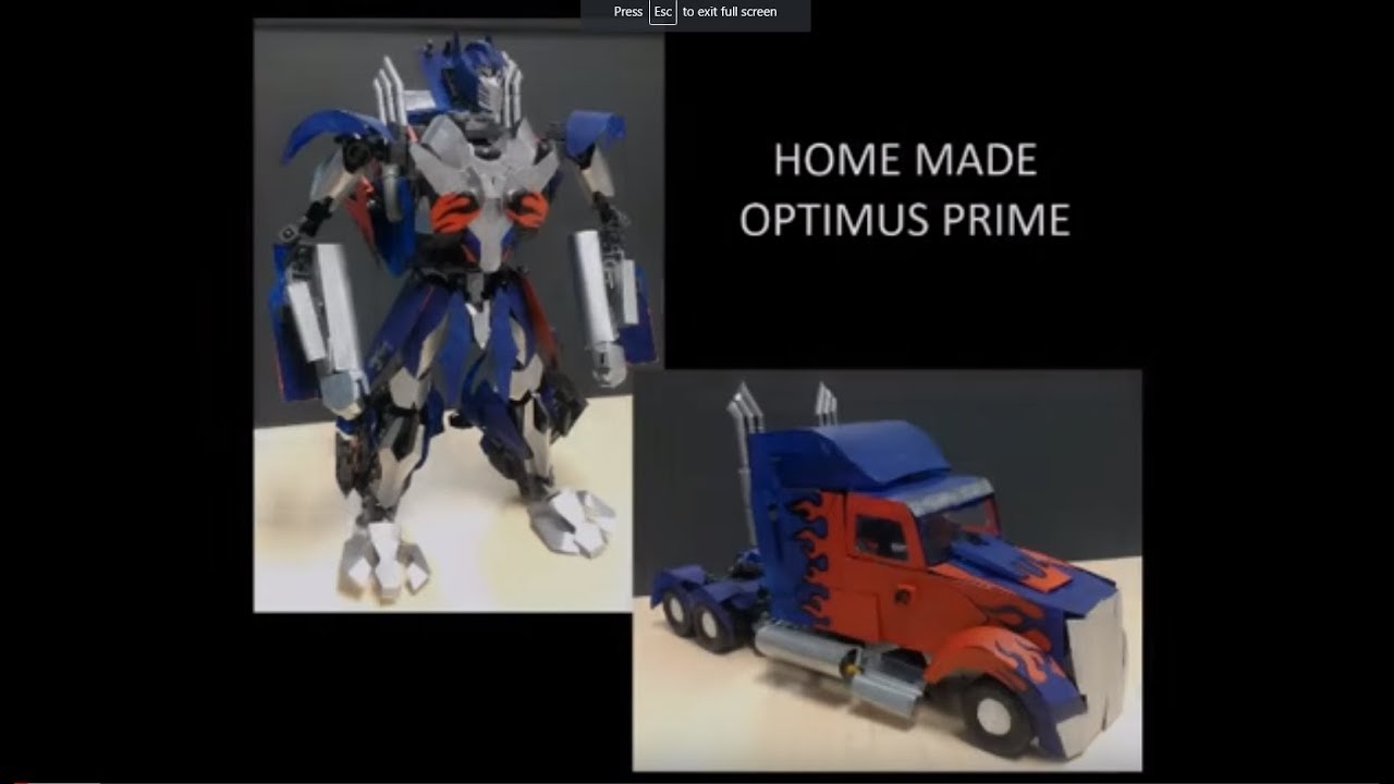 OPTIMUS PRIME - CUSTOM TRANSFORMERS - YouTube