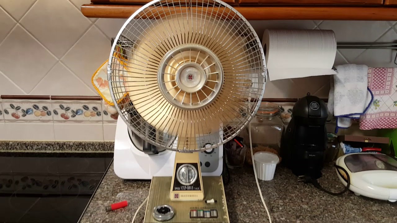 Vintage National AC Electric fan - YouTube