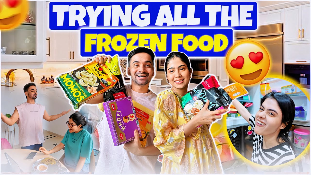 Trying all frozen food available in market - YouTube