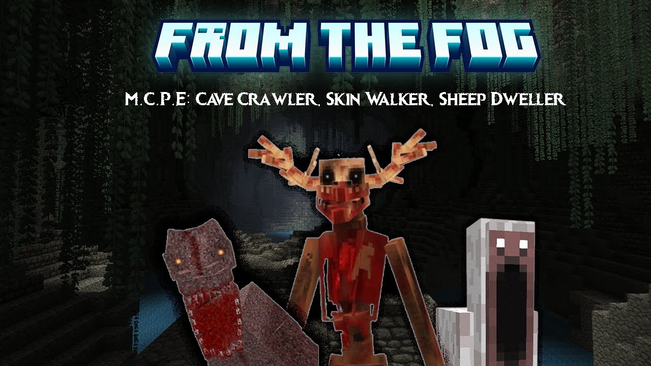 "FromTheFog5: Cave Crawler, SkinWalker & Sheep Dweller" MCPE Add-On|| FULL SHOWCASE || [2024 ...