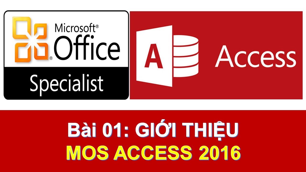 MOS ACCESS 2016 | Bài 01: Giới Thiệu | TTTH AN QUỐC VIỆT TPHCM - YouTube