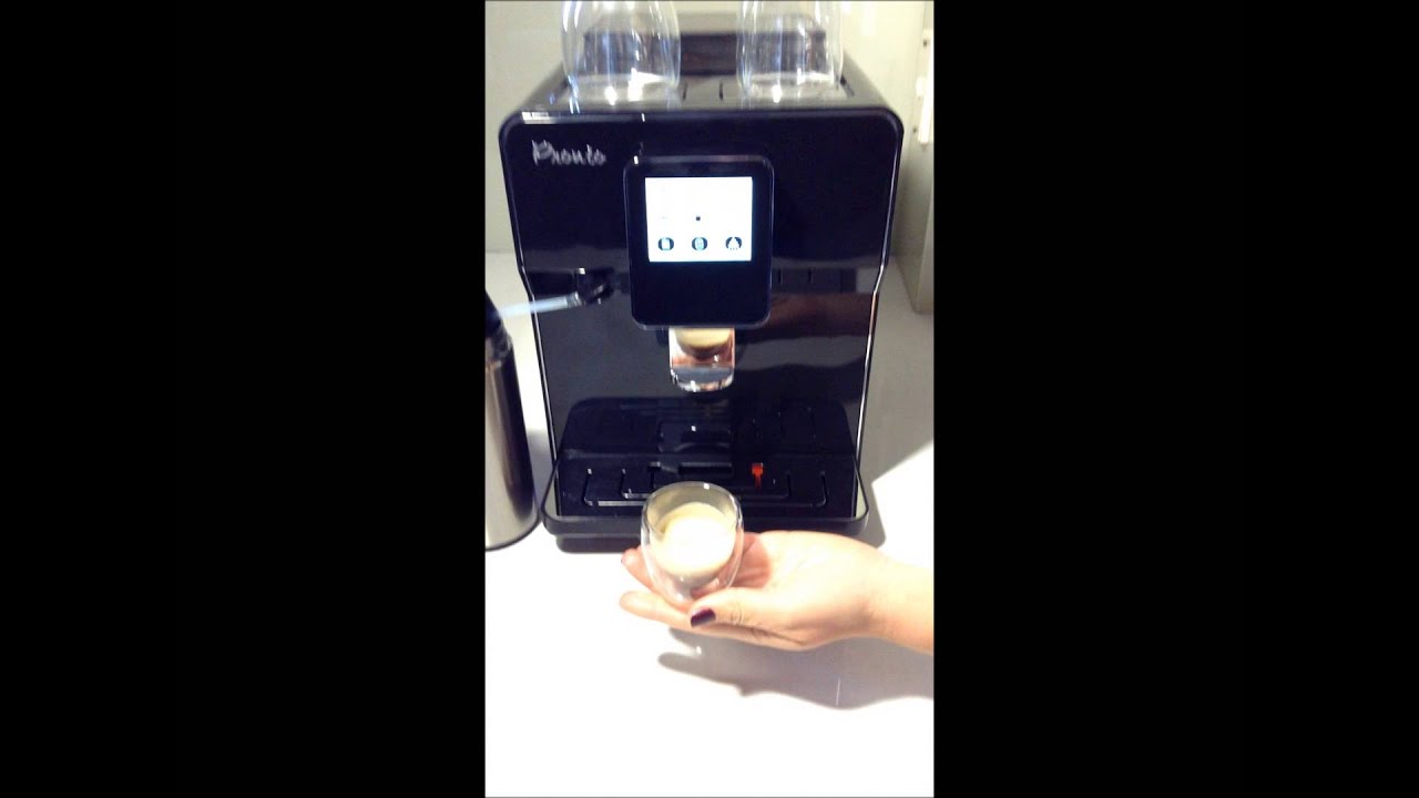 Pronto ME500 One Touch Cappuccino Machine Video Demo - YouTube