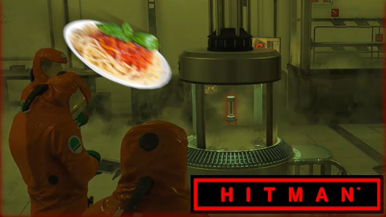 Using pasta to destroy a deadly world ending virus - Hitman: World of ...