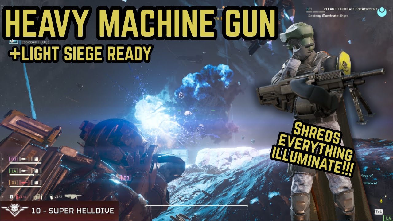 HEAVY MACHINE GUN WITH SIEGE-READY SHREDS EVERYTHING ILLUMINATE ...